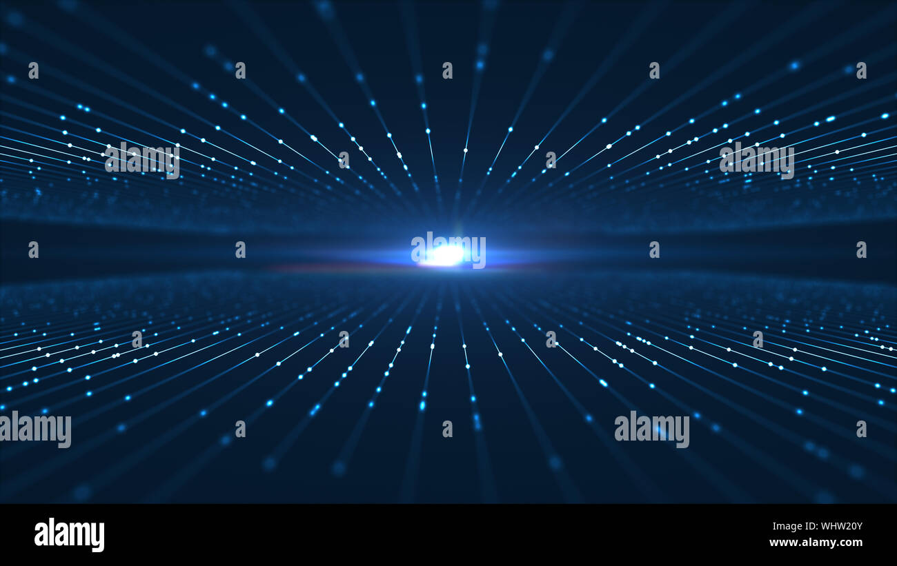 Abstract Connecting Dots And Lines Internet Network And Technology