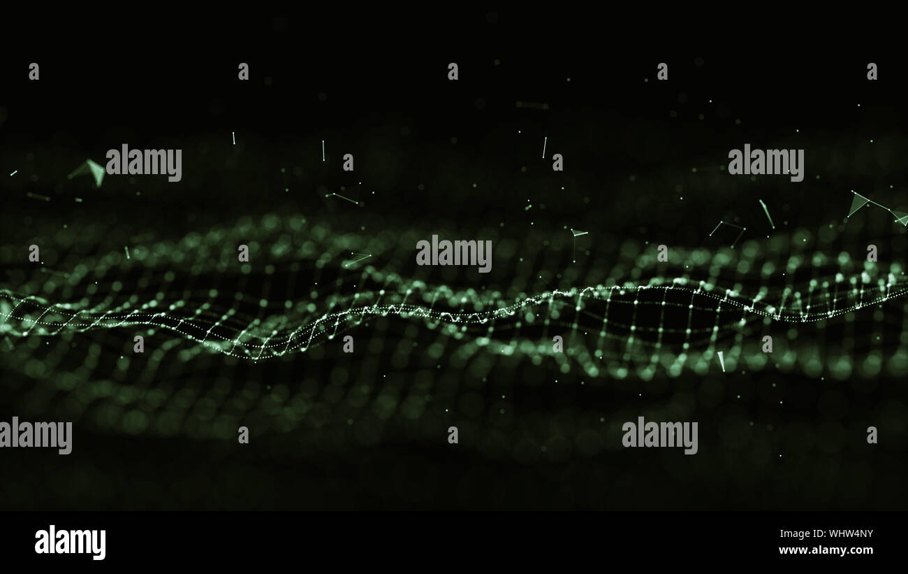 Abstract Plexus Blue Geometrical Shapes. Connection And Web Concept ...