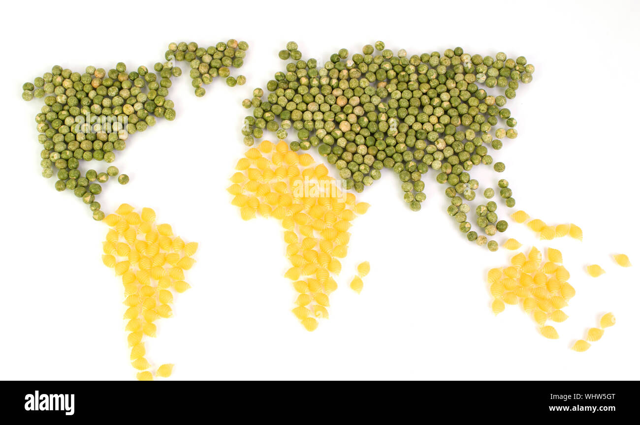 Food map Cut Out Stock Images & Pictures - Alamy