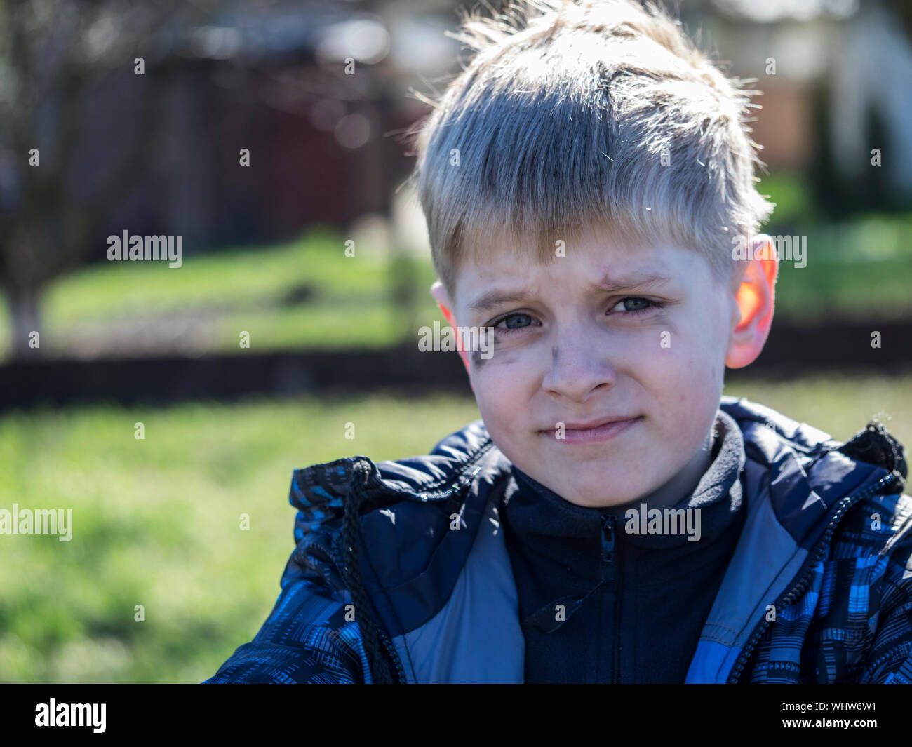 Boy face portrait hi-res stock photography and images - Alamy