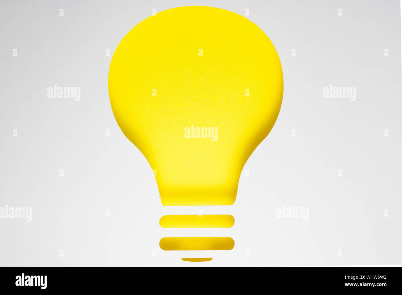 Yellow light bulb Stock Photo - Alamy