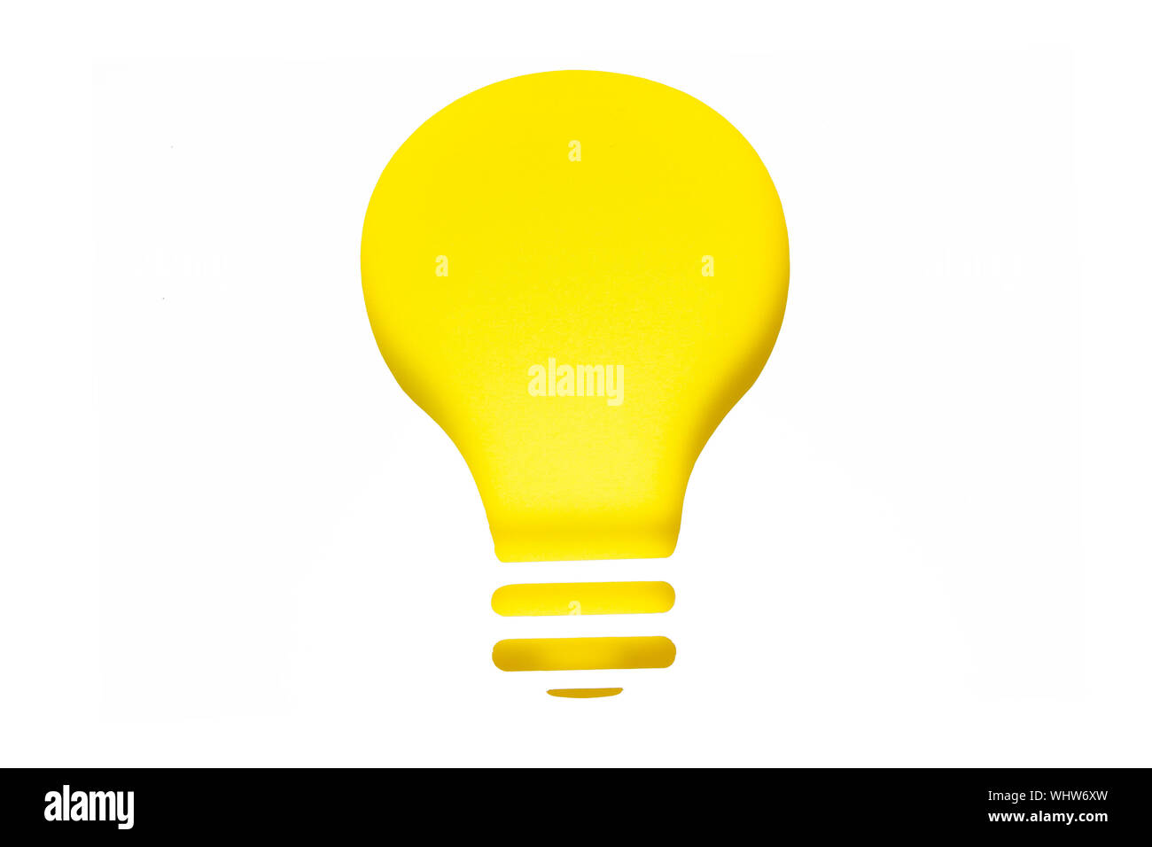 Yellow light bulb Stock Photo - Alamy