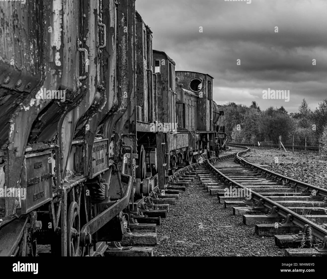 Old train Black and White Stock Photos & Images - Alamy