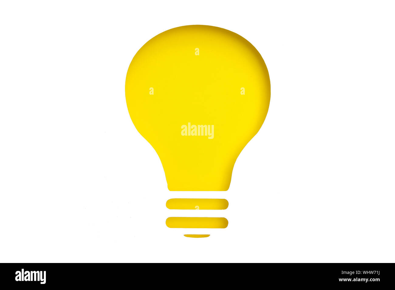 Yellow light bulb Stock Photo - Alamy