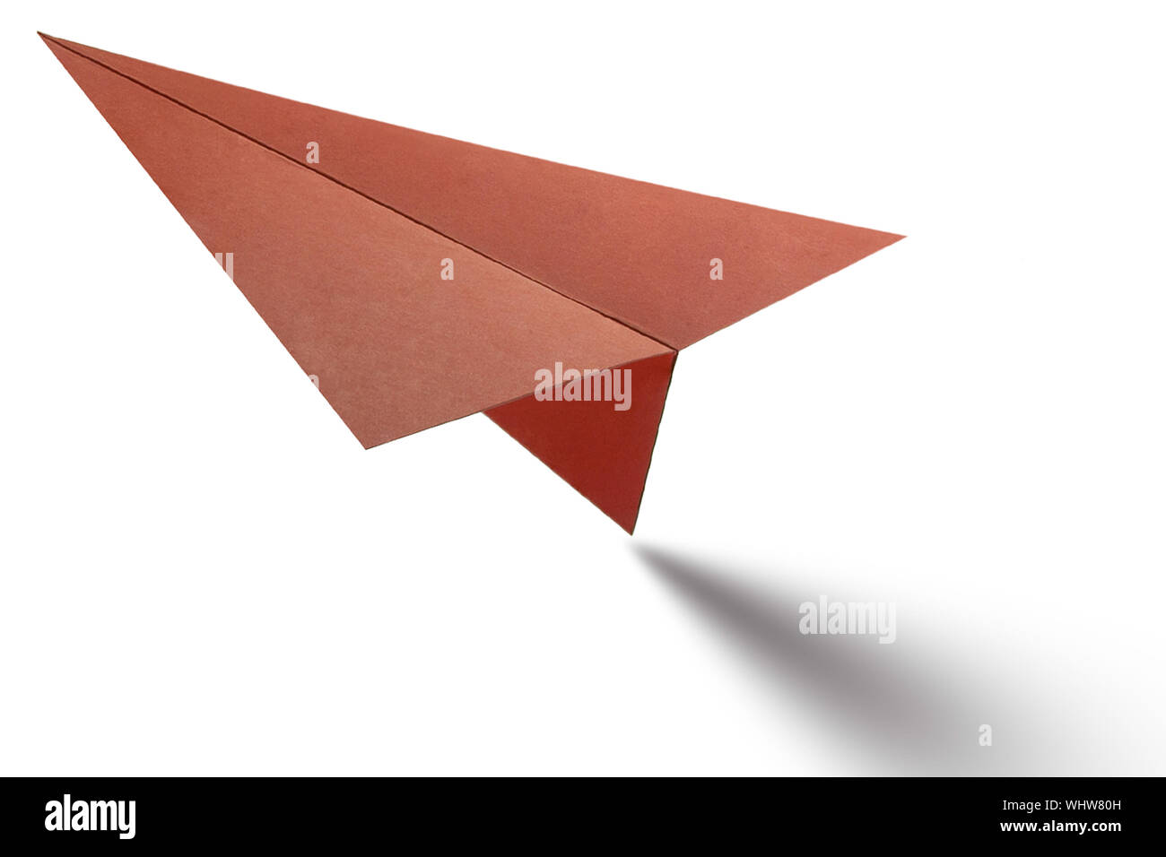origami paper airplane on white background Stock Photo - Alamy