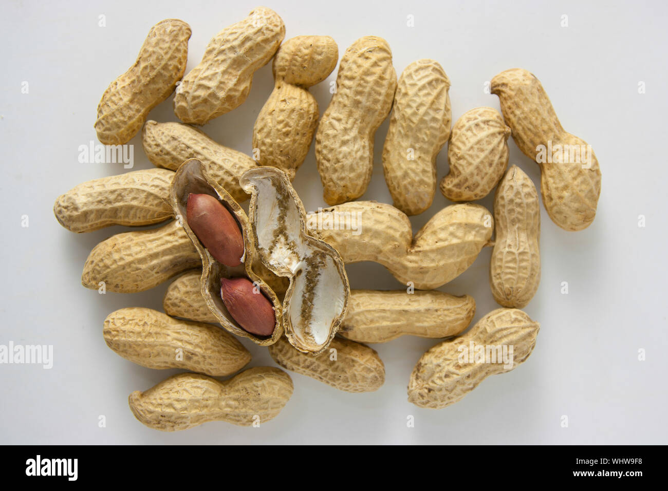 Dried peanuts in closeup Stock Photo - Alamy