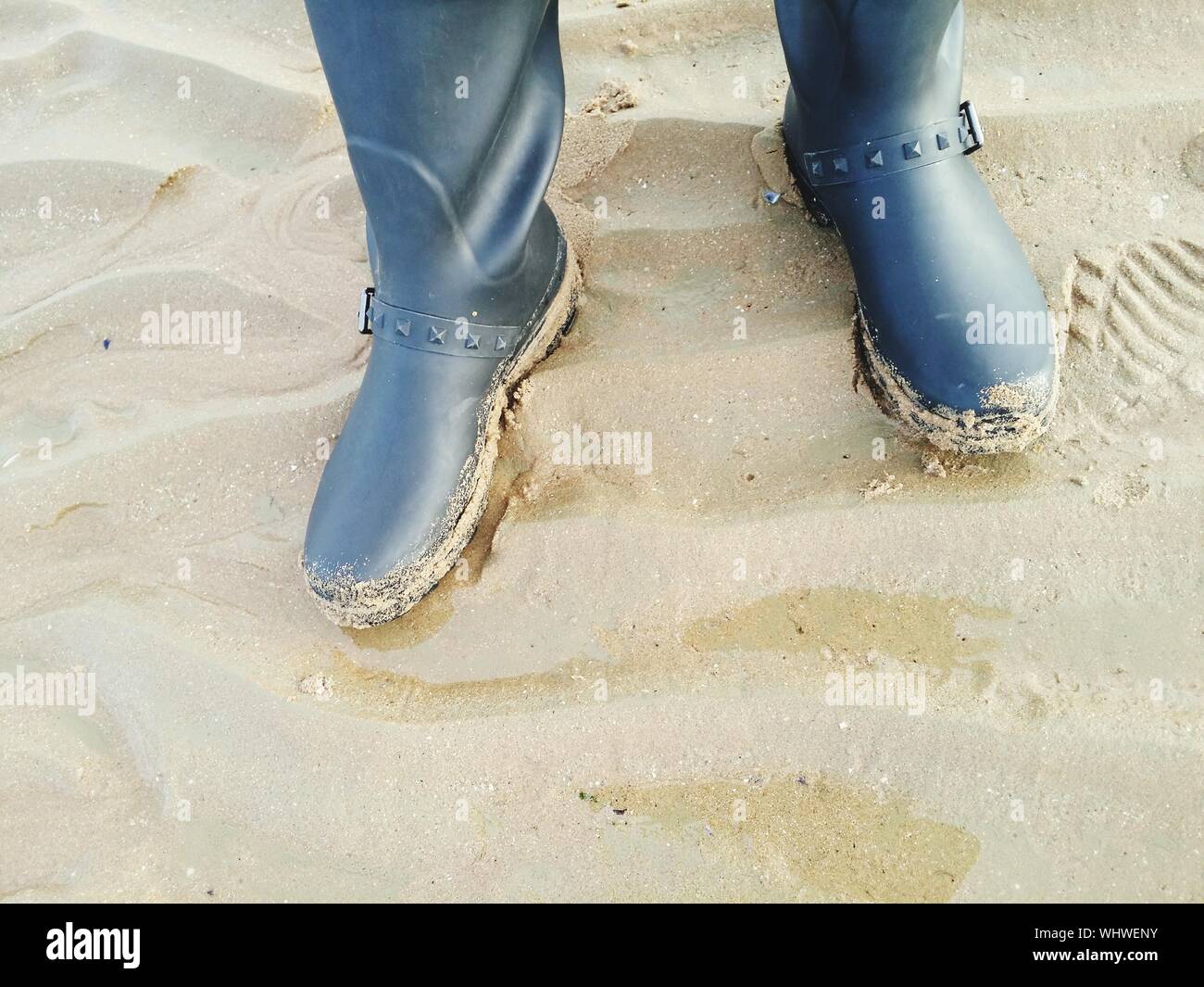 Wet rubber boot hi-res stock photography and images - Alamy