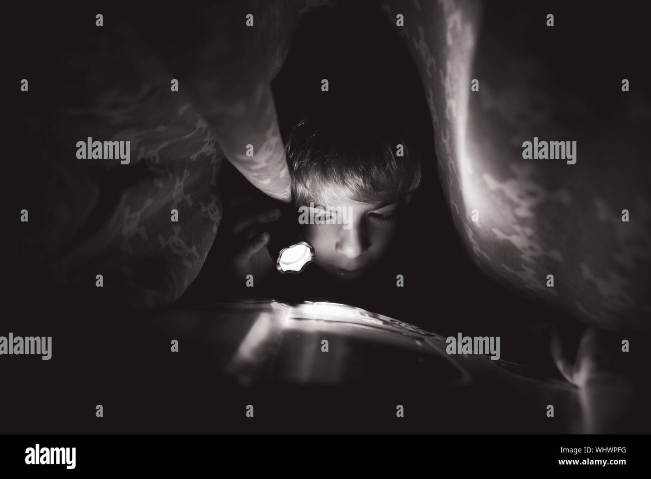 Reading Using Flashlight High Resolution Stock Photography and Images ...