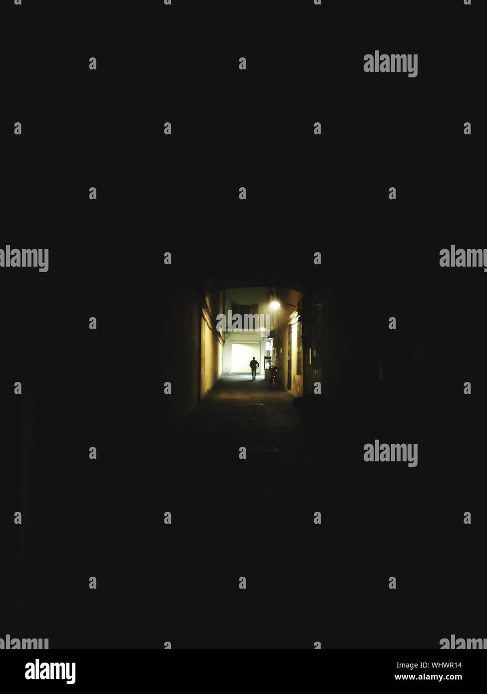 Distant view silhouette man on hi-res stock photography and images - Alamy