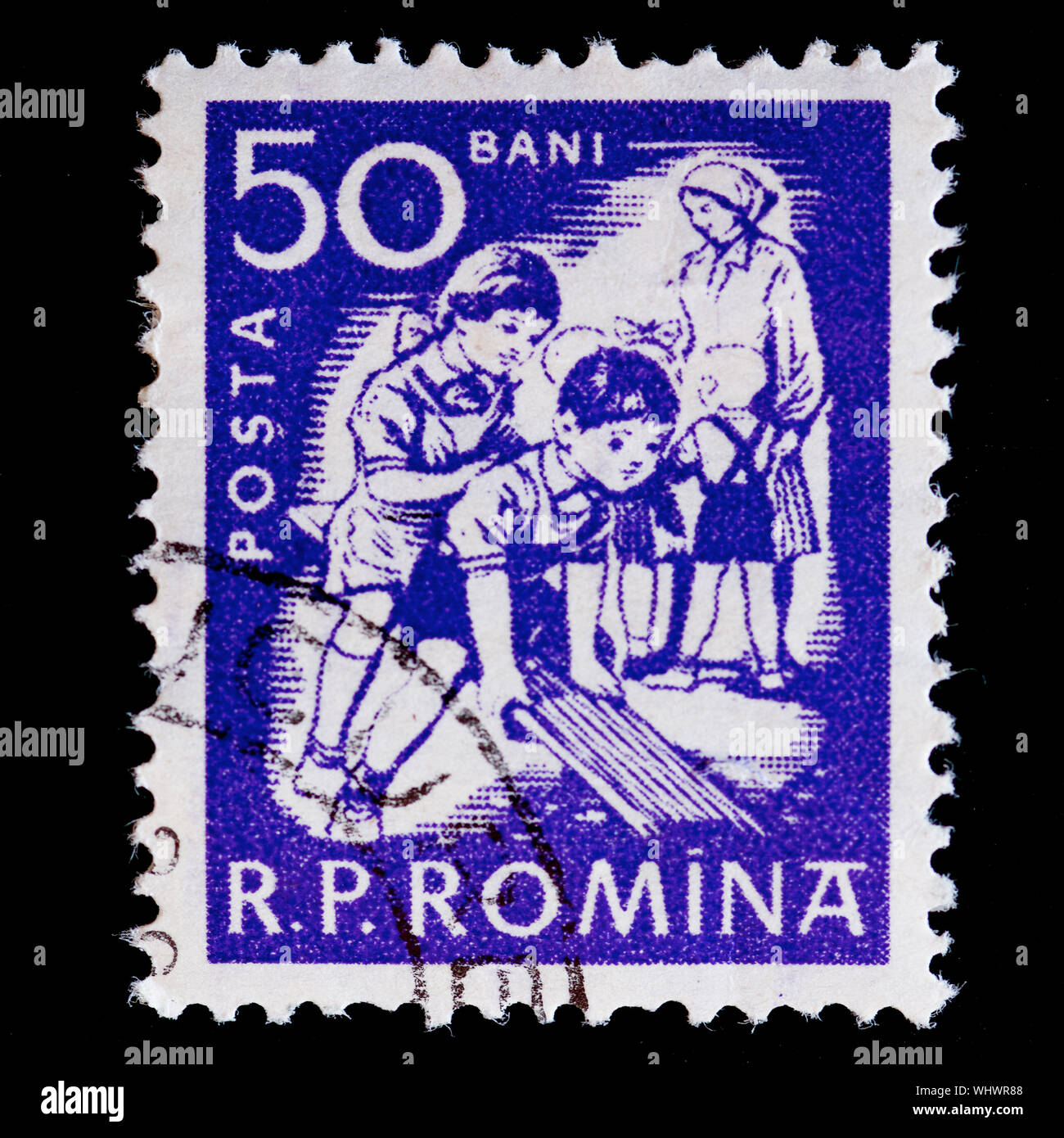 Romania postage stamp hi-res stock photography and images - Alamy