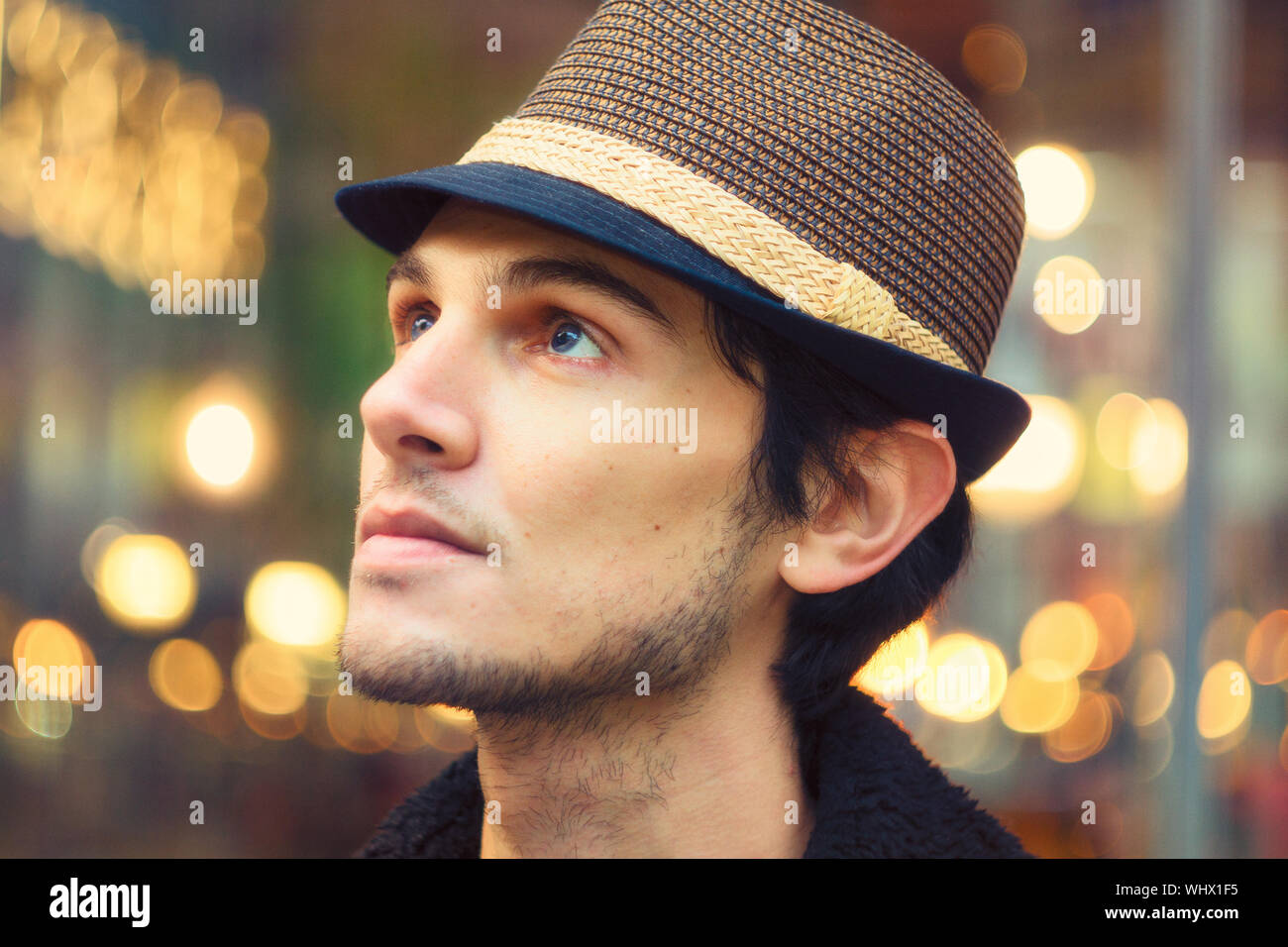 Male model handsome outdoors hi-res stock photography and images - Alamy