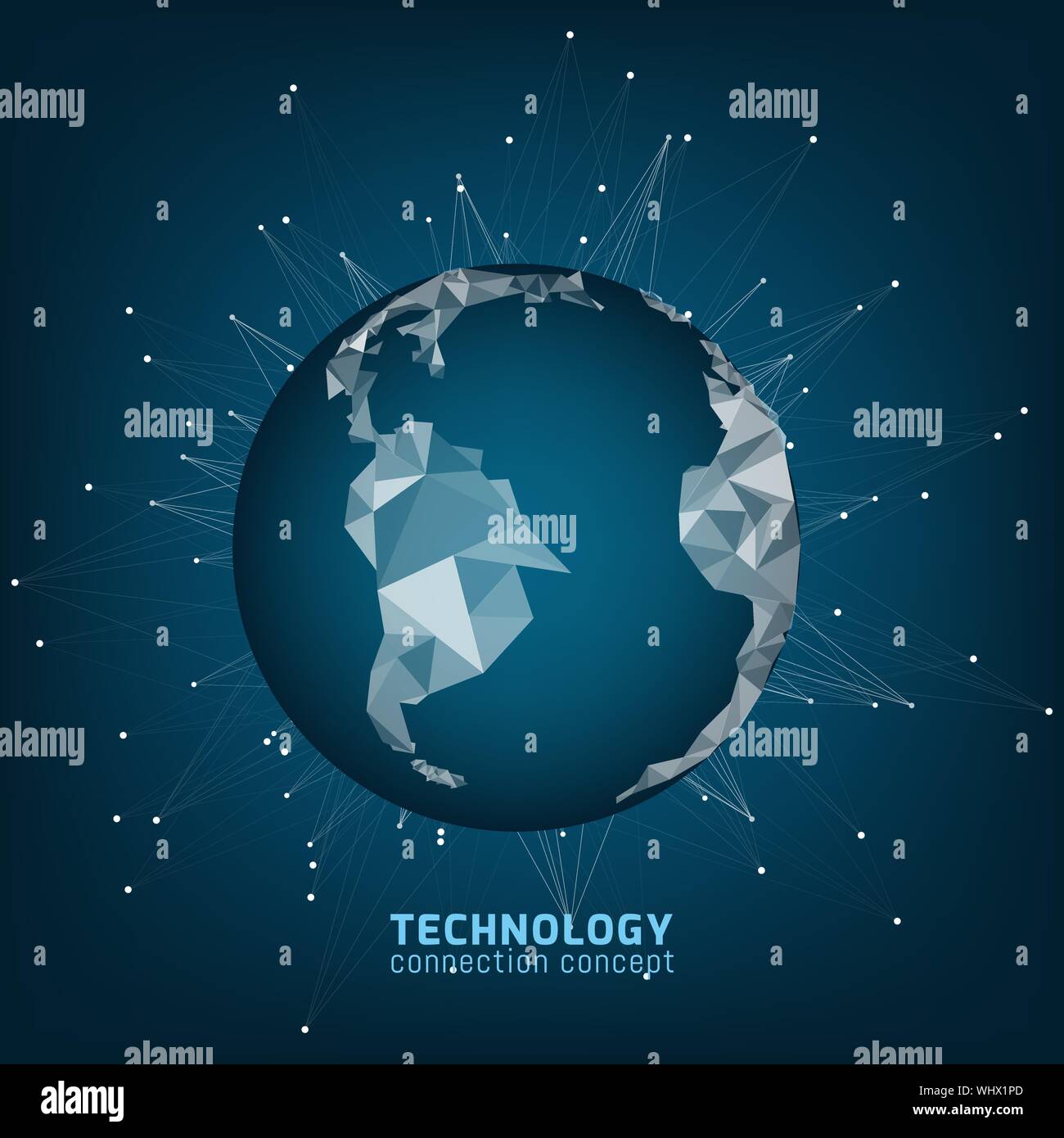 Global technology connection concept Stock Vector Images - Alamy