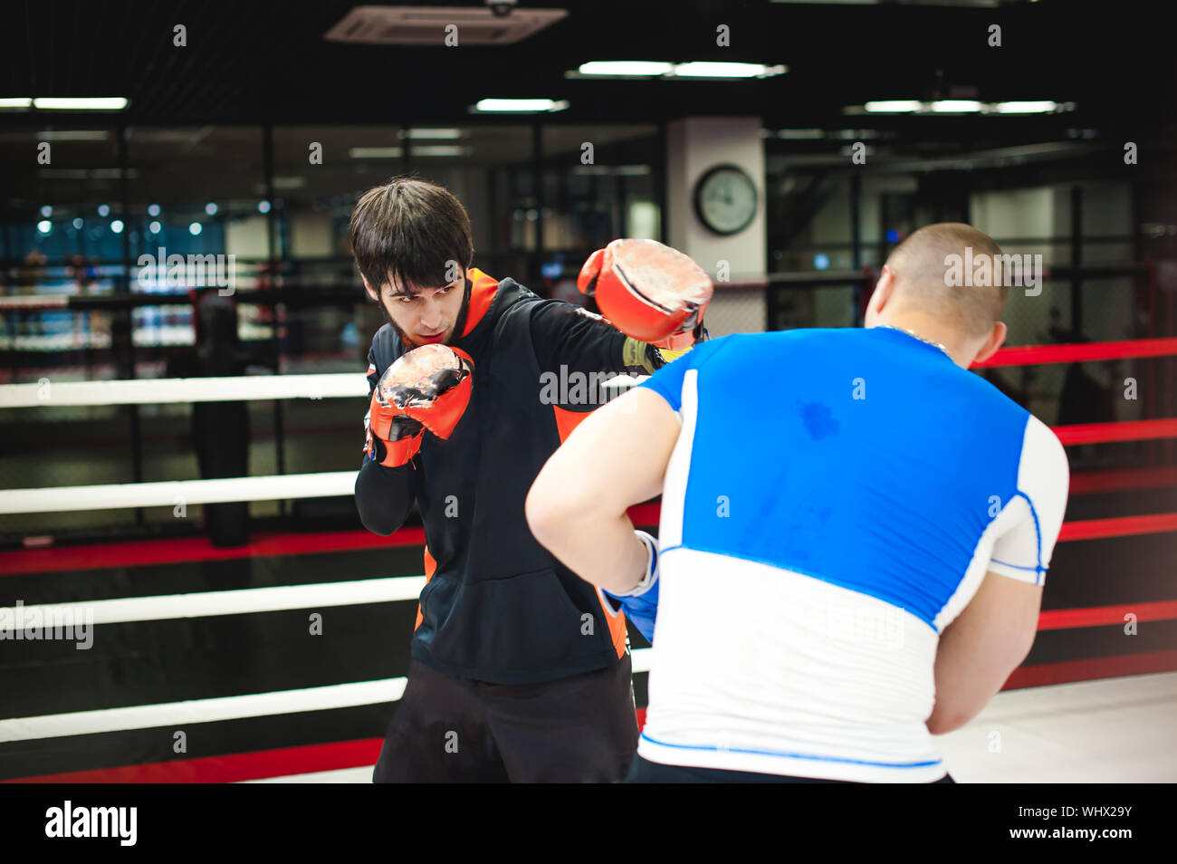 Two Men Boxing In Ring High Resolution Stock Photography and Images - Alamy