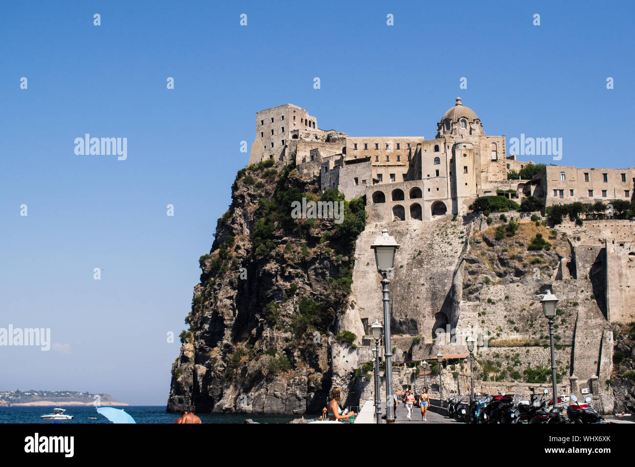 Ischia, Castello aragonese Stock Photo - Alamy