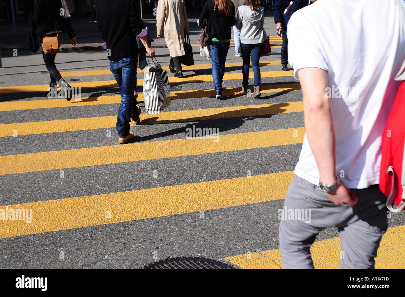 Low people walking street city motion hi-res stock photography and ...