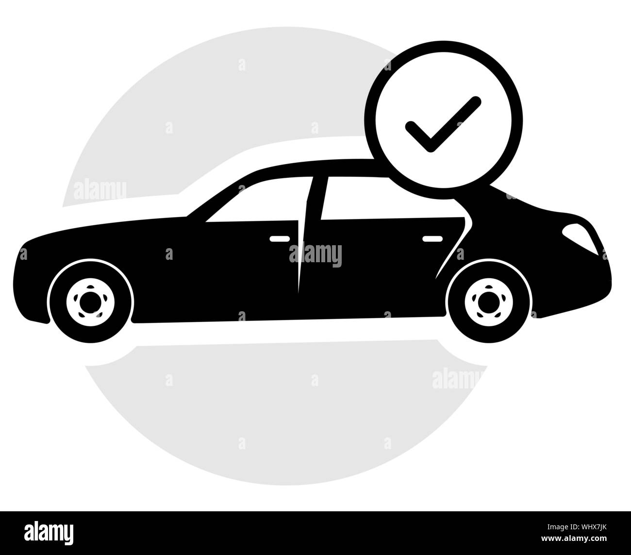 Verified tick icon Black and White Stock Photos & Images - Alamy