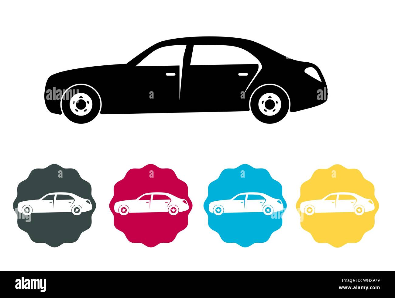 Large Car Icon as EPS 10 File Stock Vector Image & Art - Alamy