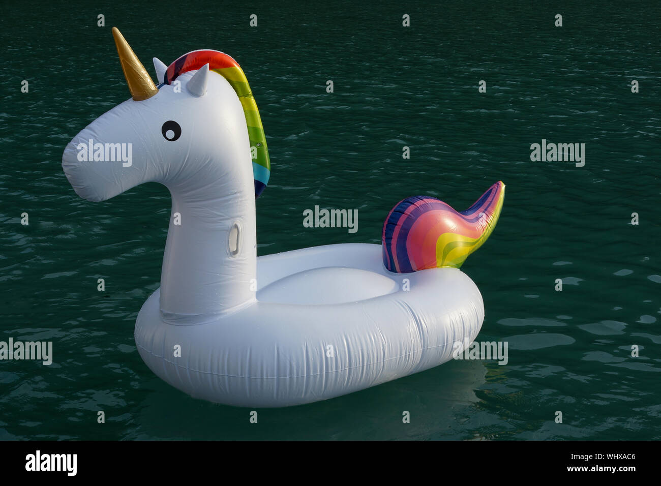 Pool inflatable unicorn hi-res stock photography and images - Alamy