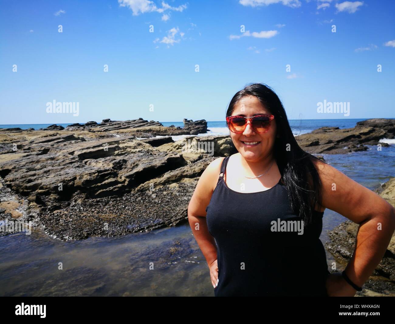 Overweight woman beach hi-res stock photography and images - Alamy