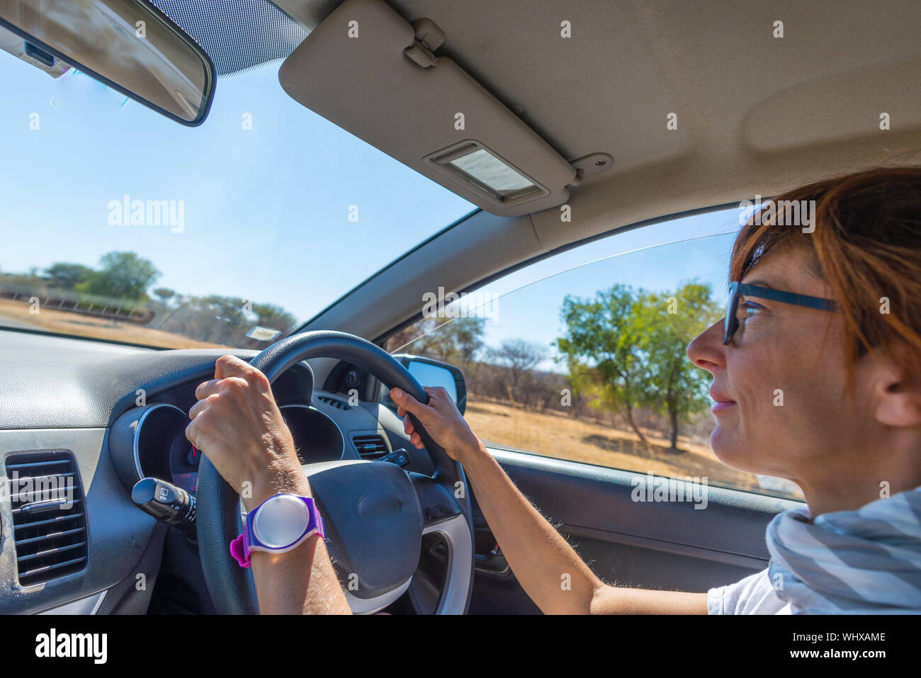 Mature Woman Driving Car Stock Photos & Mature Woman Driving Car Stock ...