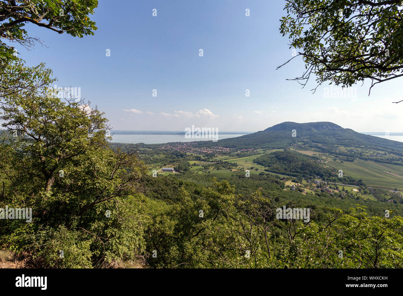 View of the Badacsony mountain from Gulacs, Hungary Stock Photo - Alamy