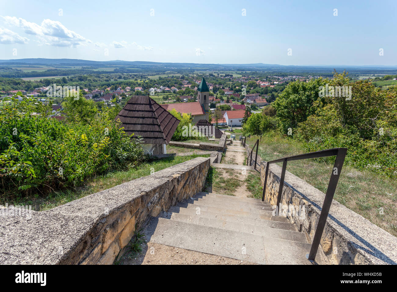 Calvary hill in Magyarpolany, Hungary Stock Photo - Alamy