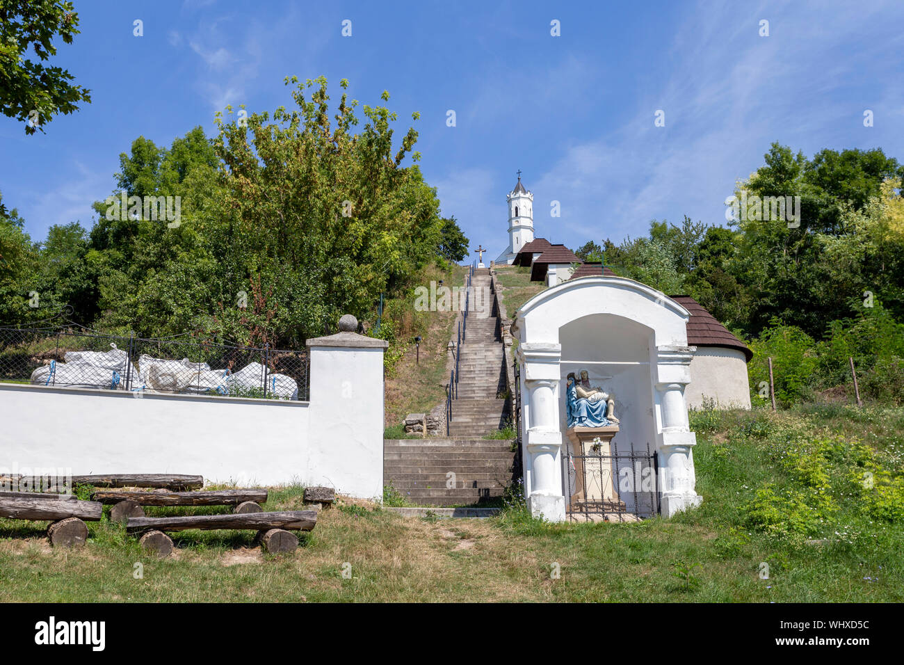 Calvary hill in Magyarpolany, Hungary Stock Photo - Alamy