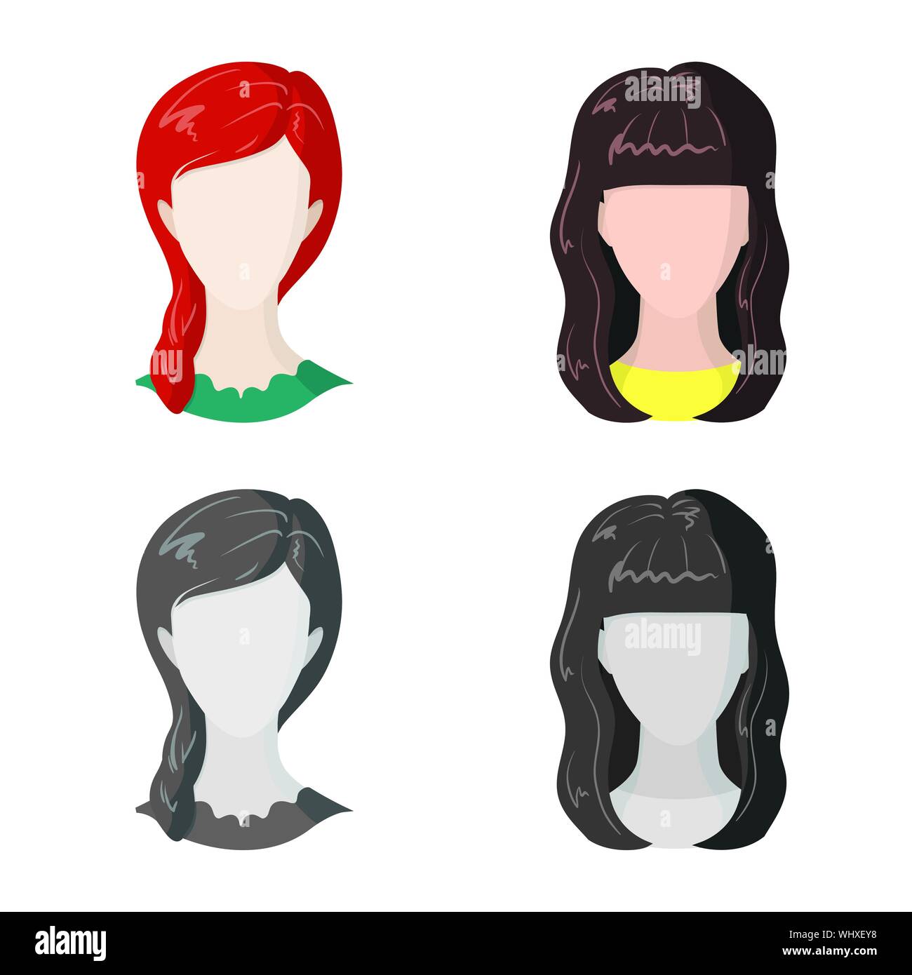 Vector illustration of professional and photo logo. Set of professional ...