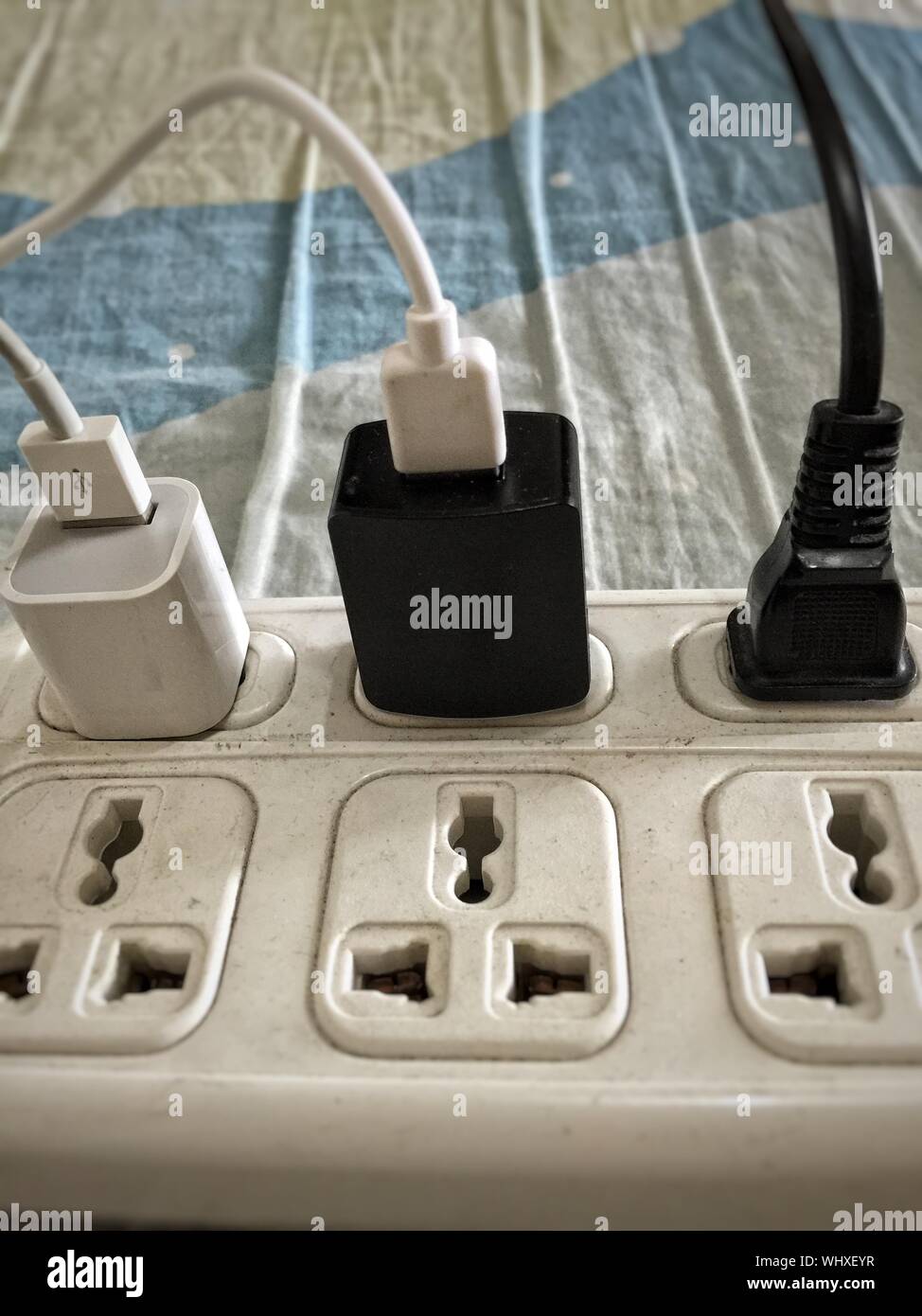 Electric extension plugs hi-res stock photography and images - Alamy