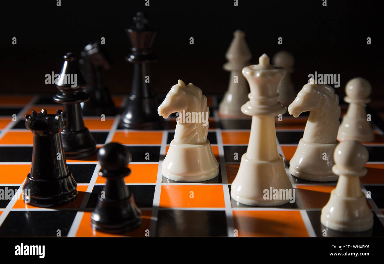 Black Chess Pieces High Resolution Stock Photography and Images - Alamy