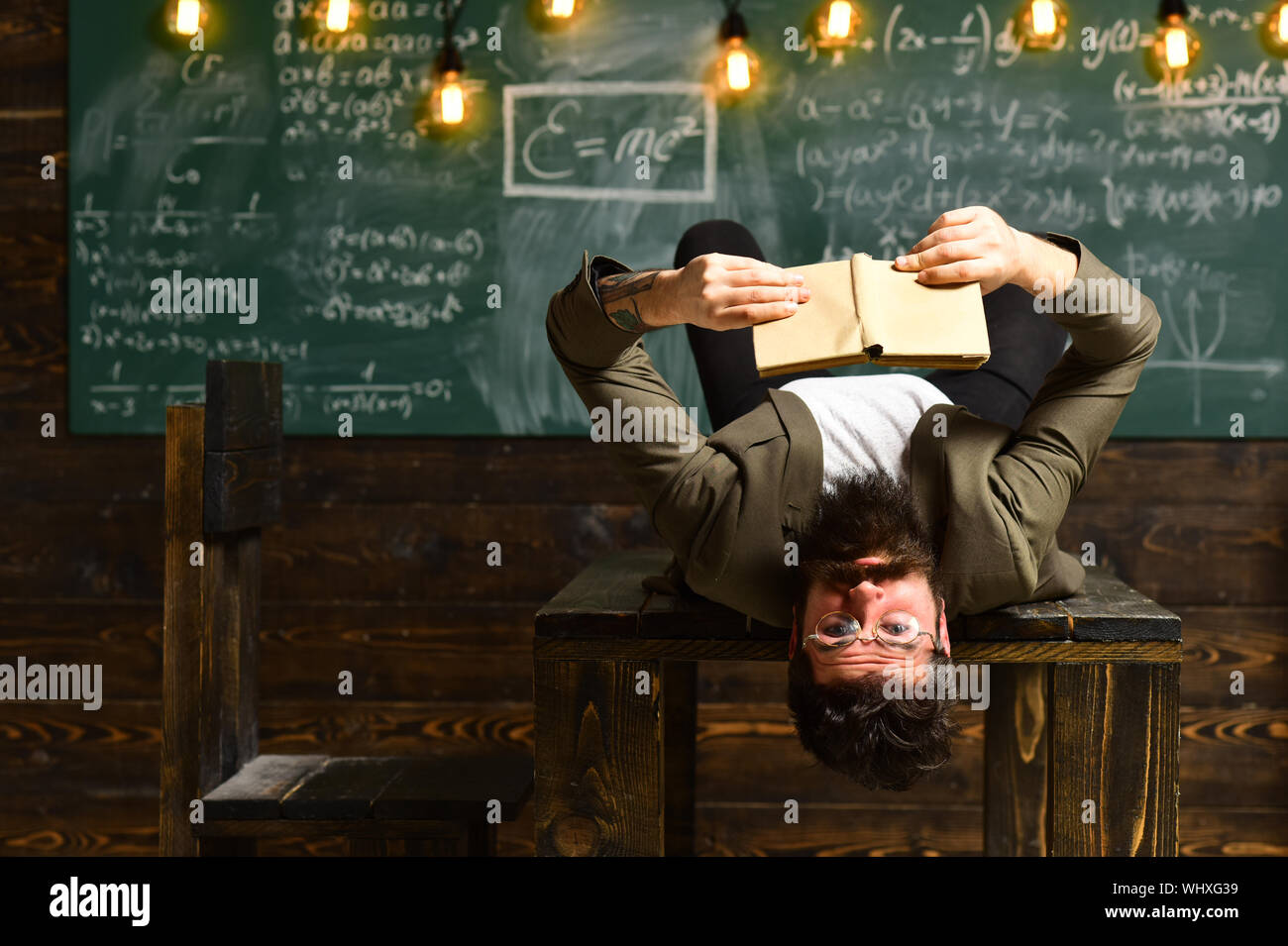 Education and home concept - stressed student with books, Successful ...