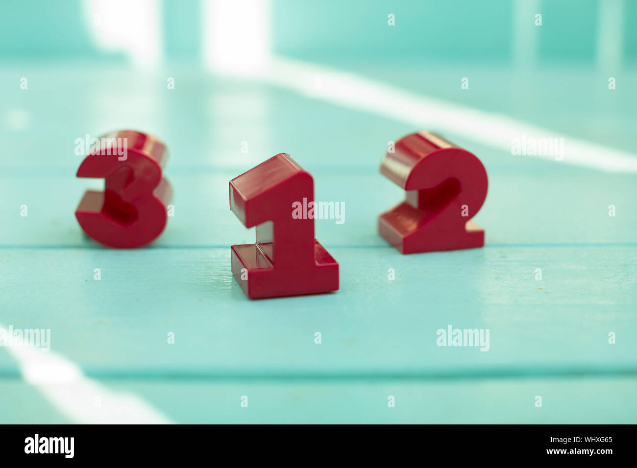 123 number learning toy blocks Stock Photo - Alamy