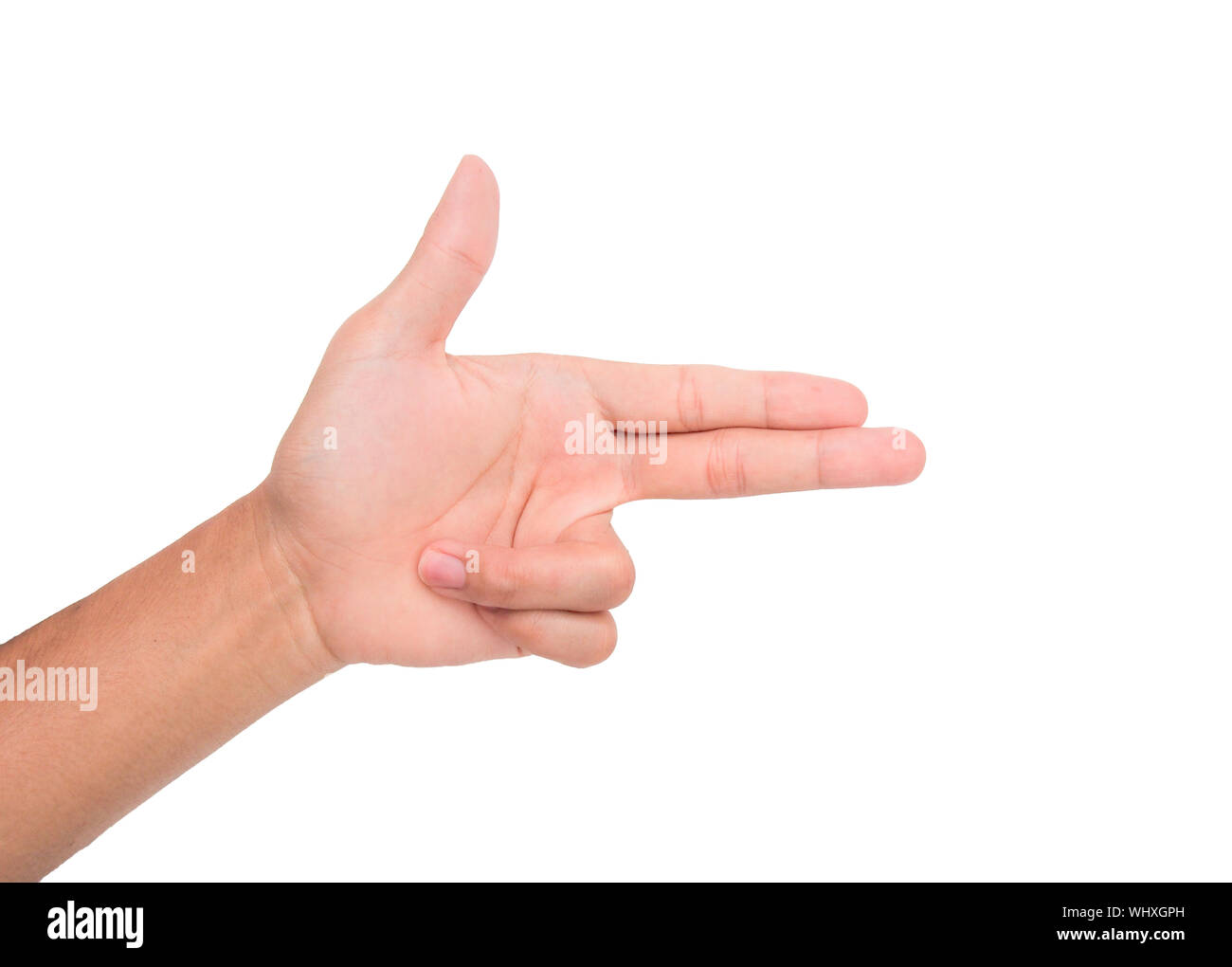 Hand making gun hi-res stock photography and images - Alamy