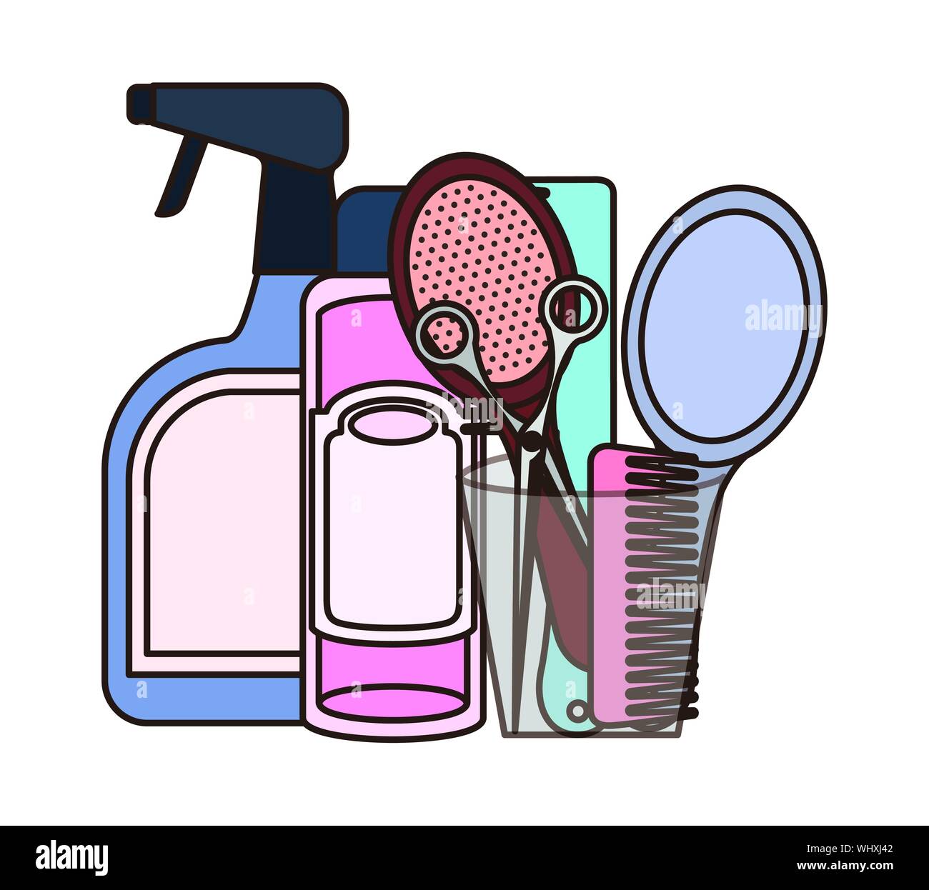 pet grooming set on white background Stock Vector Image & Art - Alamy