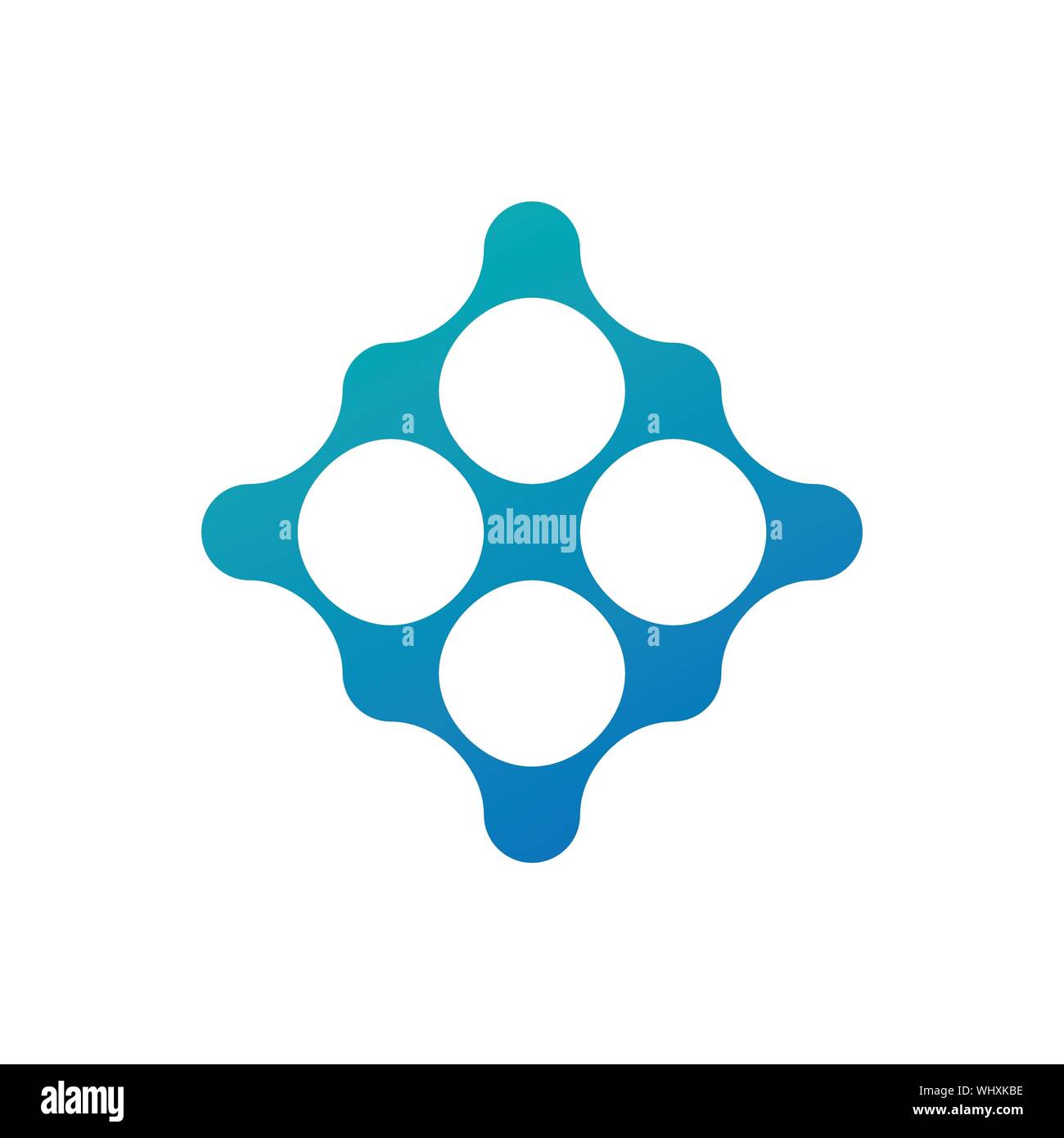 Tech Connect Circuit Dots Circles Spheres Square Logo Brand Symbol ...