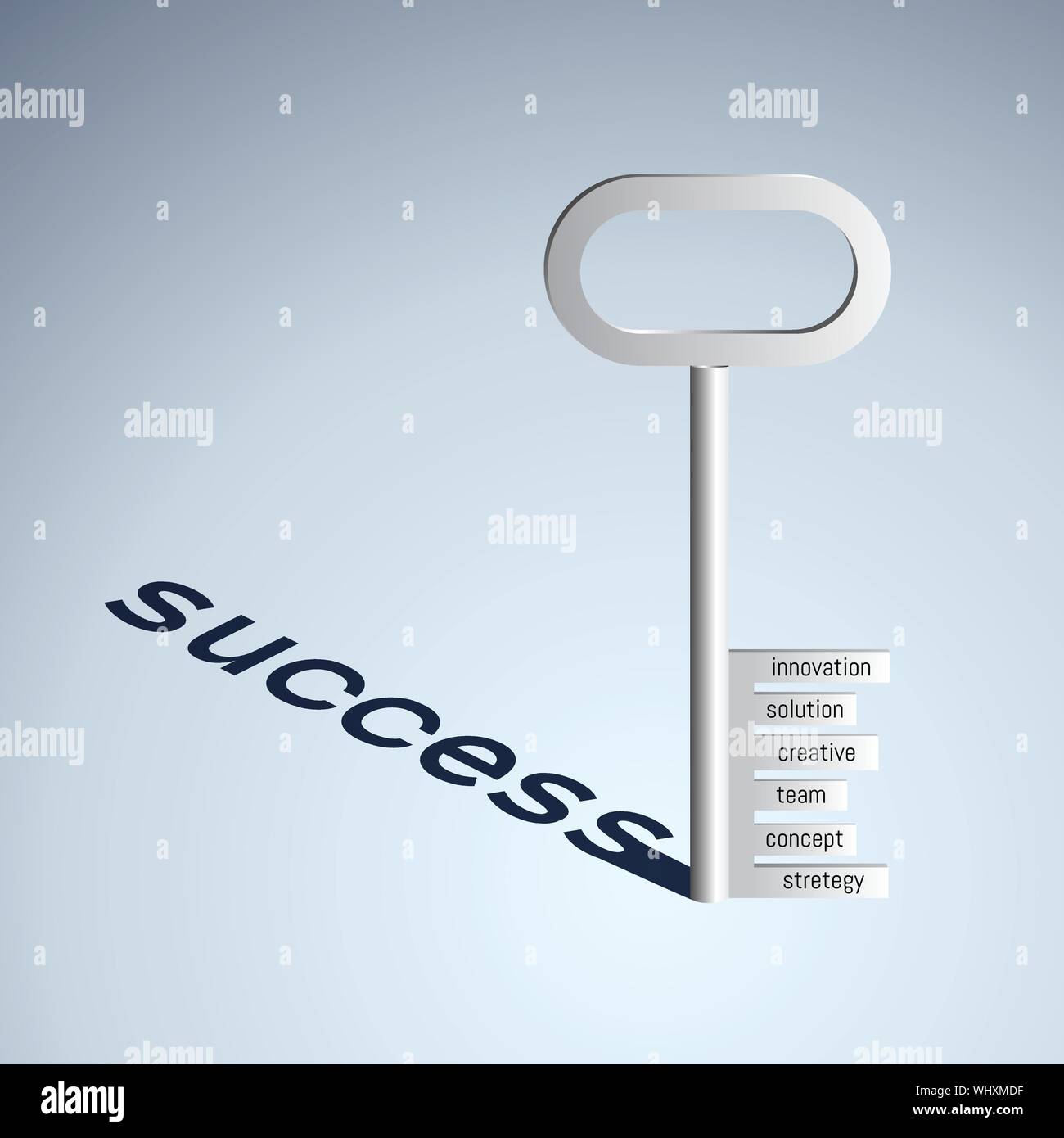 Key with words innovation,solution,creative,team,concept,strategy ...