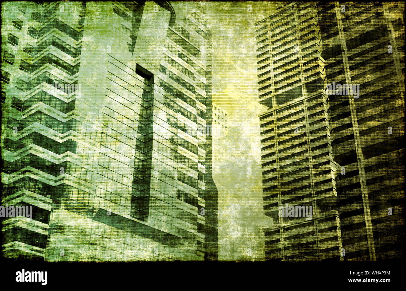 Grunge Building as an Abstract Art Background Stock Photo - Alamy