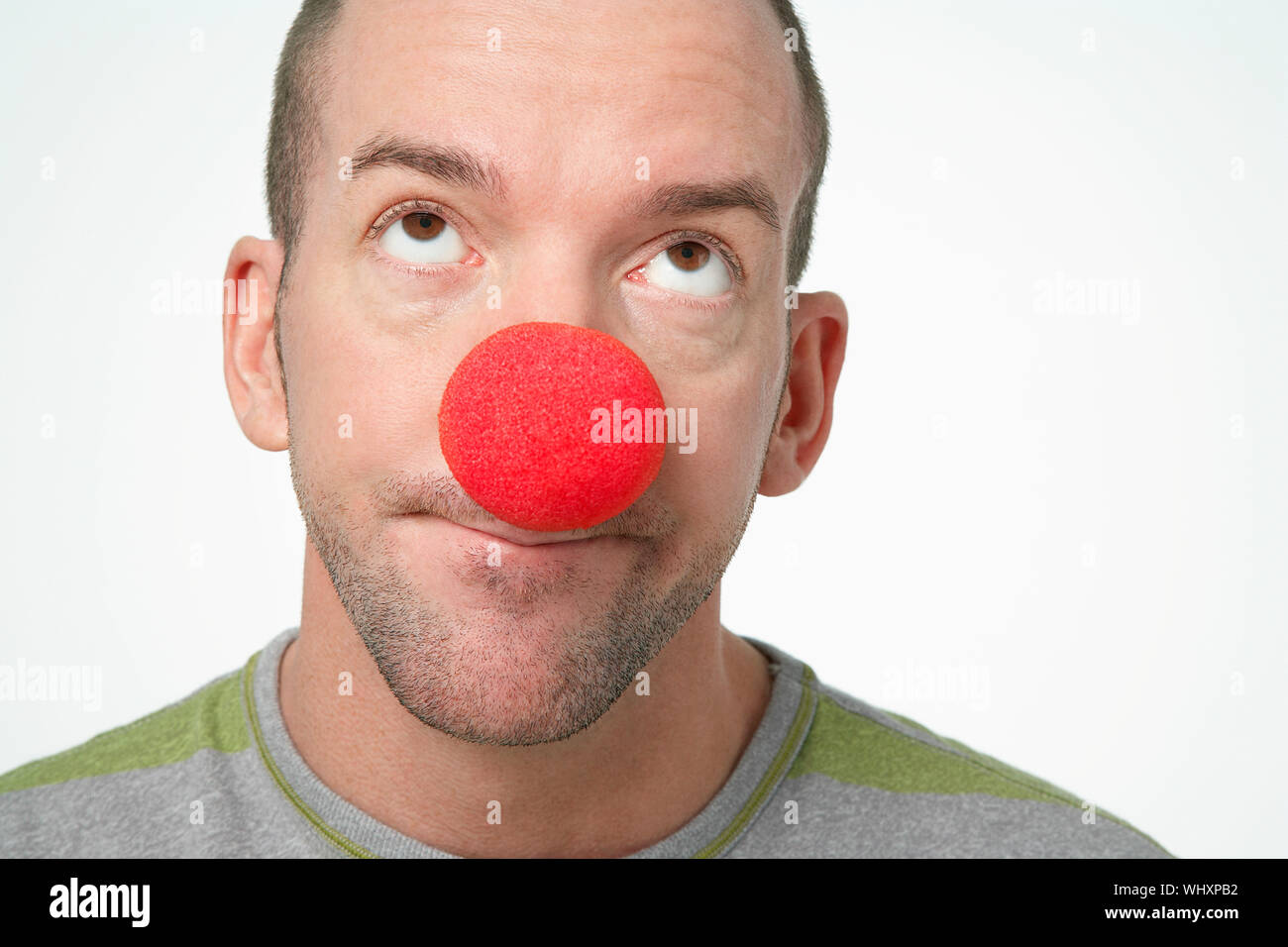 Red clown fake noses hi-res stock photography and images - Alamy