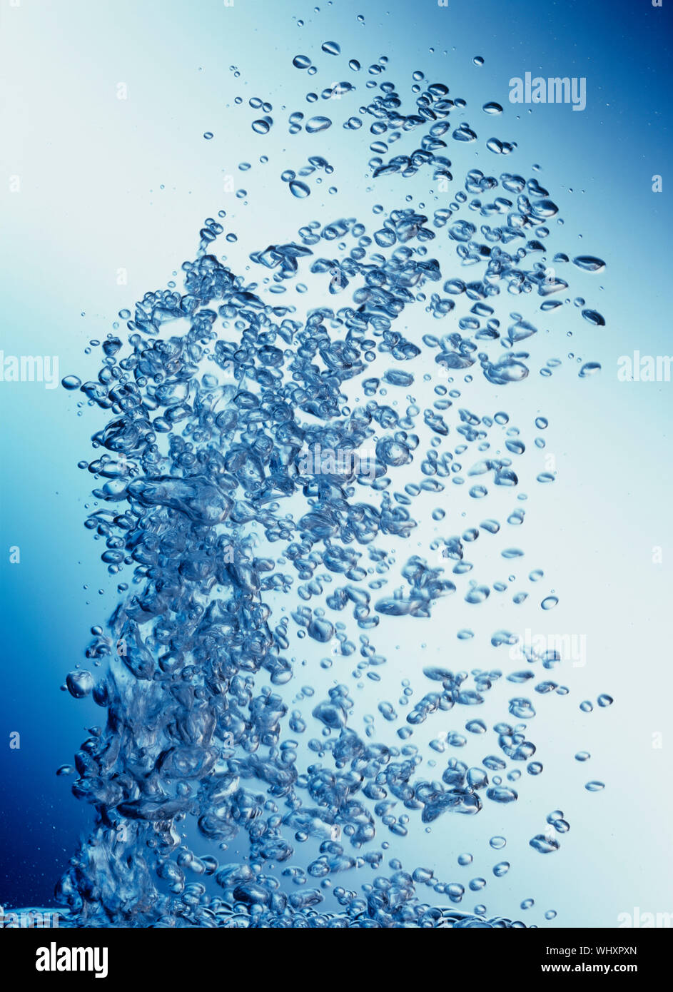 Air Bubbling Upward Through Water Stock Photo - Alamy