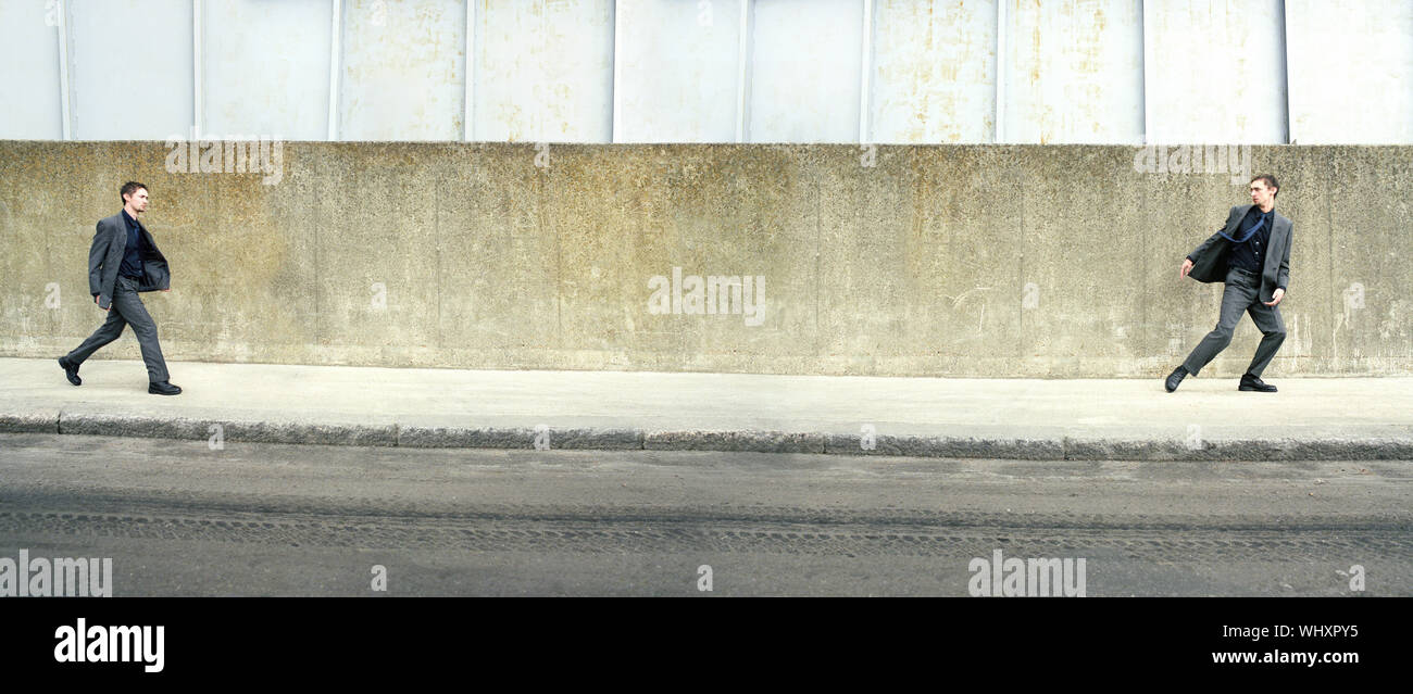 Man following fear hi-res stock photography and images - Alamy