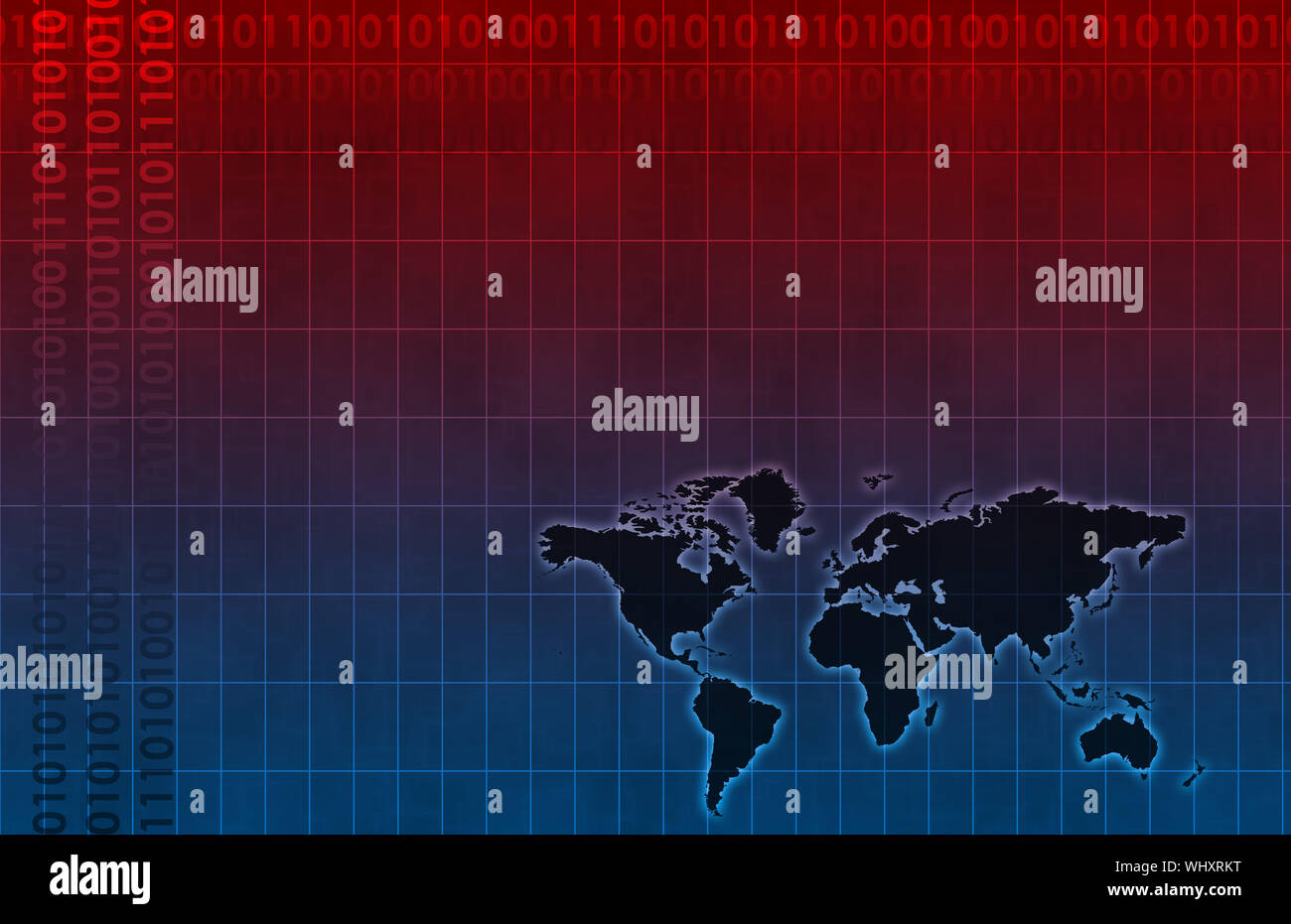 Futuristic Web Cyber Data Grid Color Background Stock Photo - Alamy