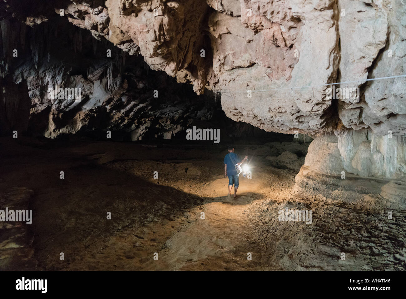 Illuminated lantern in cave cave hi-res stock photography and images ...