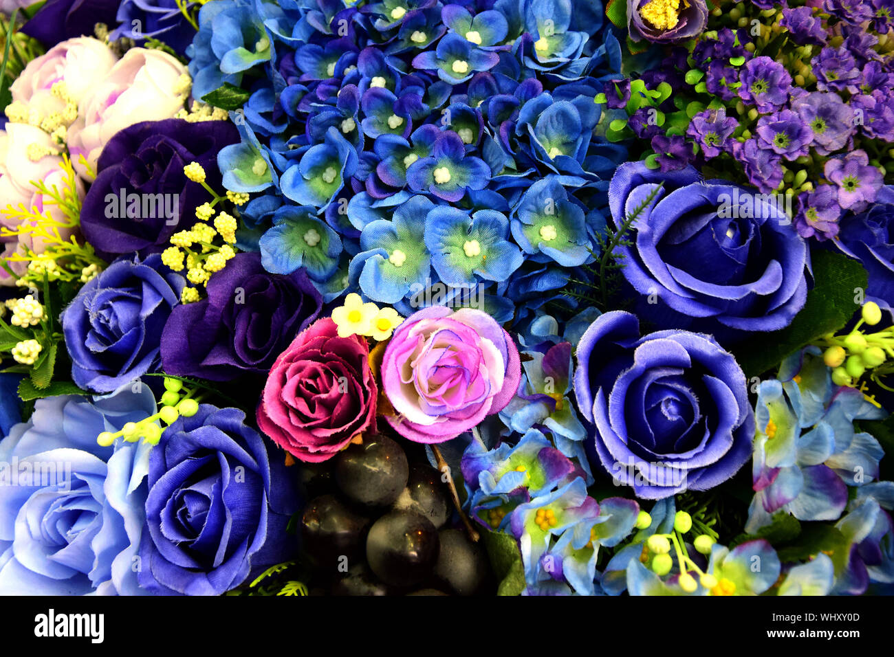 Colorful of artificial flowers Stock Photo - Alamy