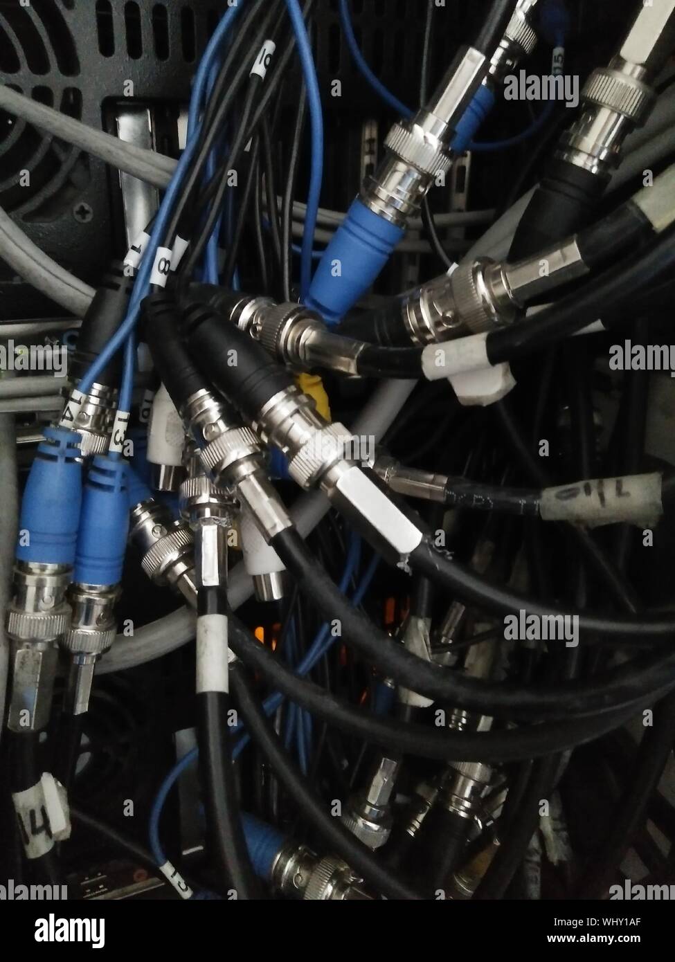 Messy electrical cables hi-res stock photography and images - Alamy