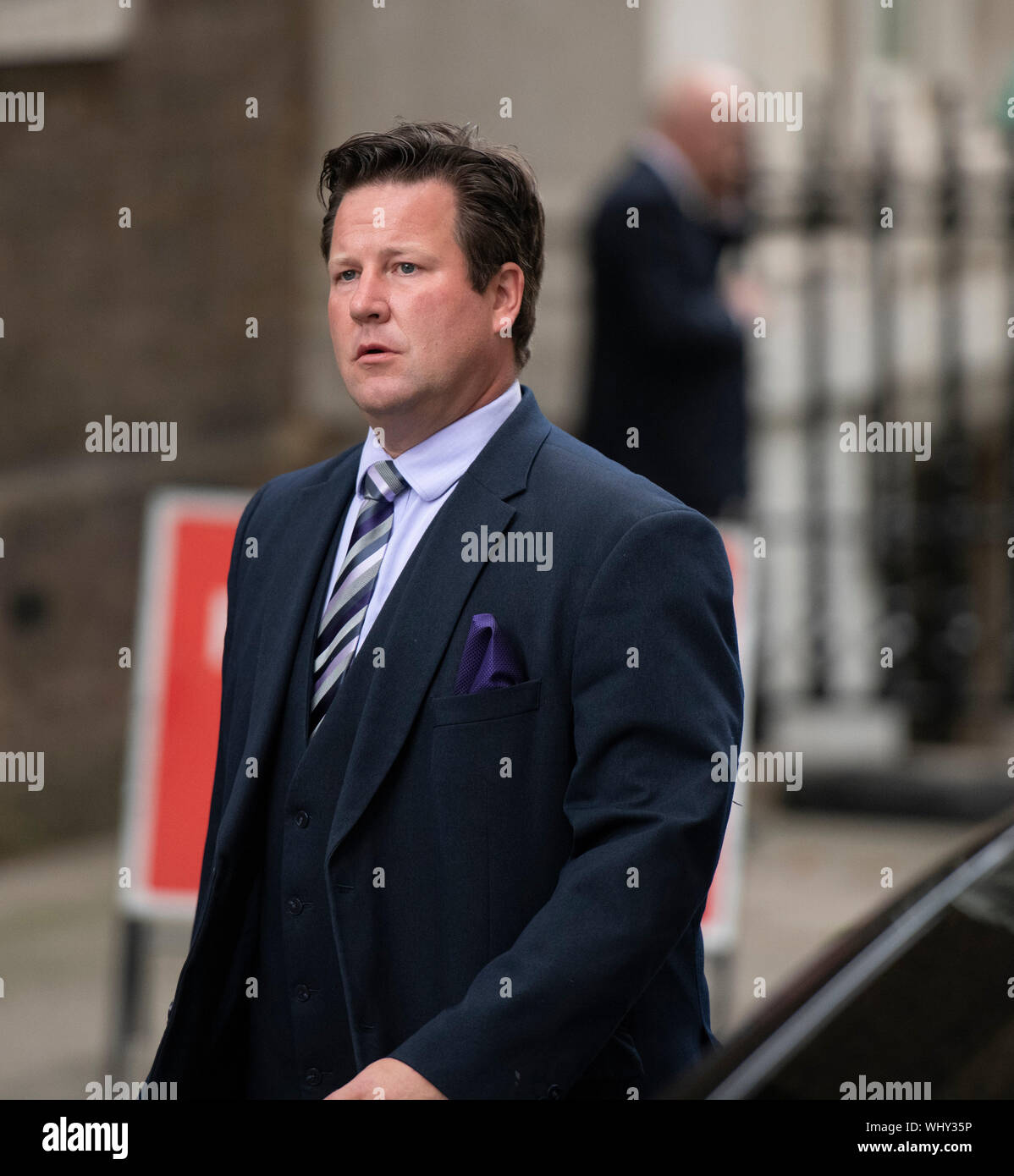London, UK. 2nd September 2019. Backbench Conservative MPs arrive in ...