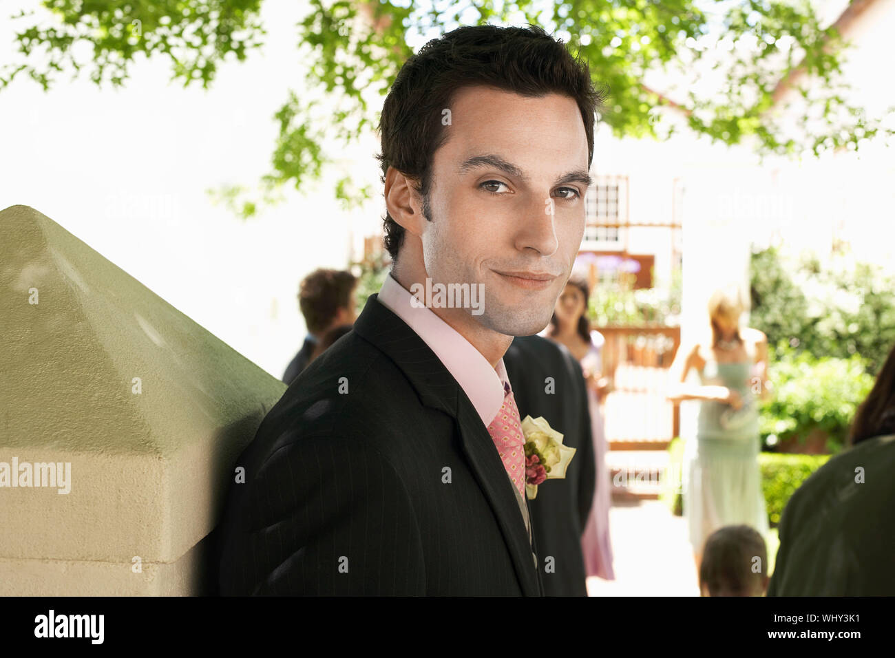 Man at Wedding Stock Photo - Alamy