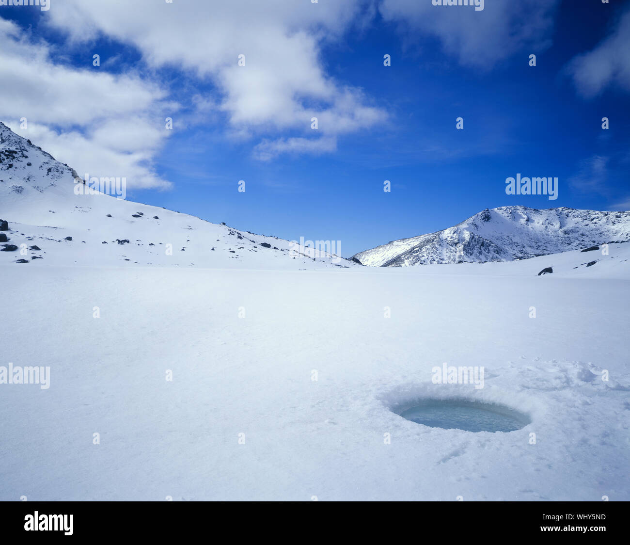 Breathing Hole in Ice Stock Photo - Alamy