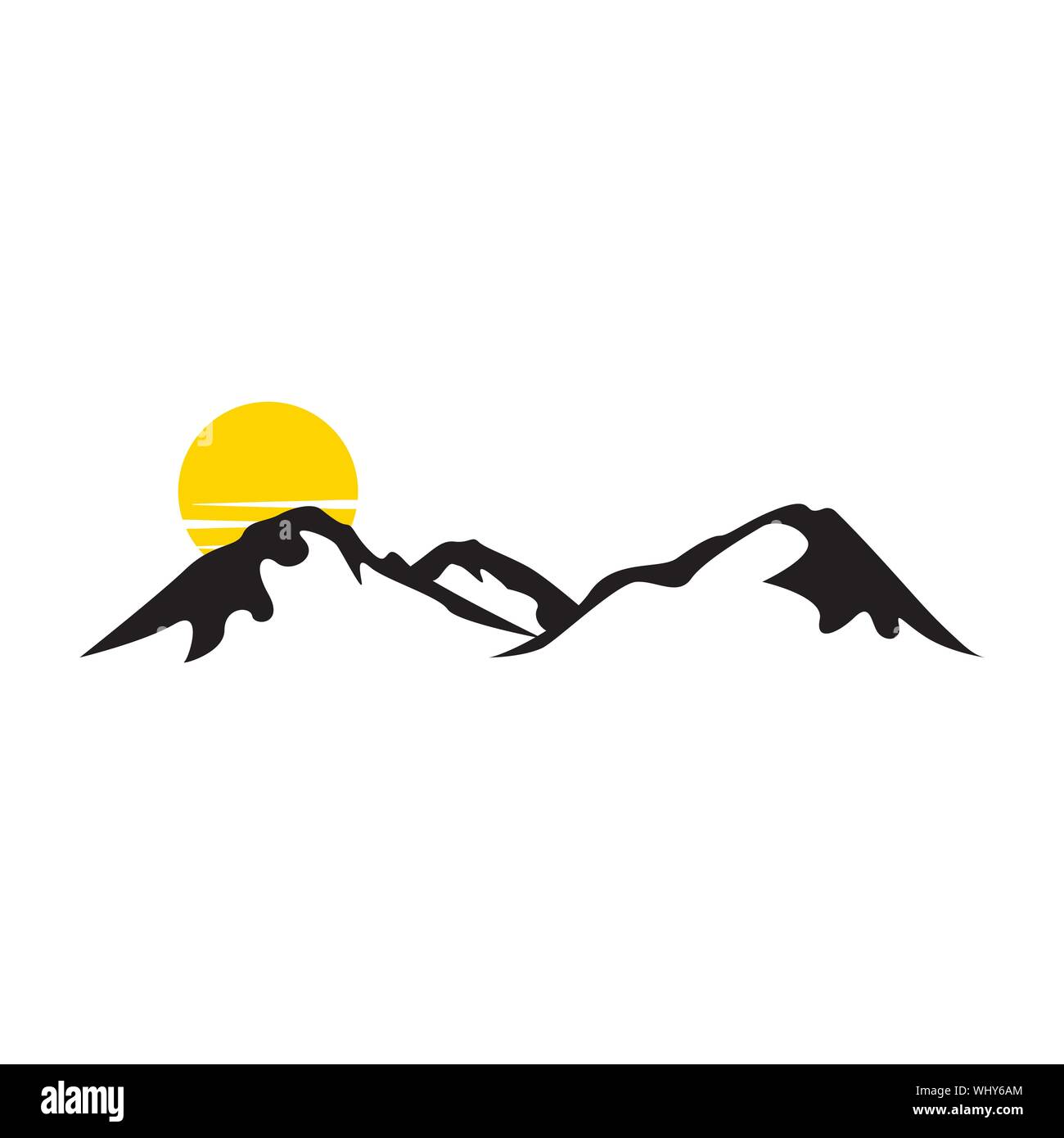 Lake and mountains of tibet Stock Vector Images - Alamy