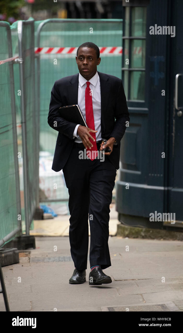 London, UK. 2nd September 2019. Backbench Conservative MPs arrive in ...