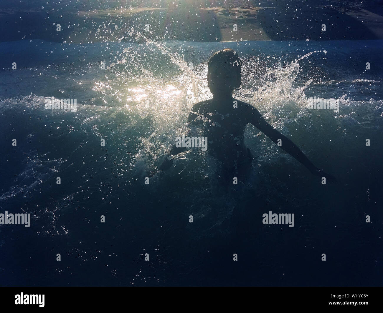 Boy wave hi-res stock photography and images - Alamy